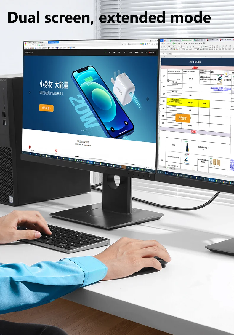 Ugreen Displayport to VGA Adapter - 4K 60hz Converter