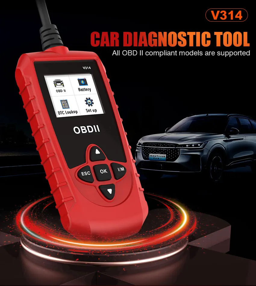 Escaner Automotriz V314 OBD2 Scanner Car Engine Fault Code Reader ...