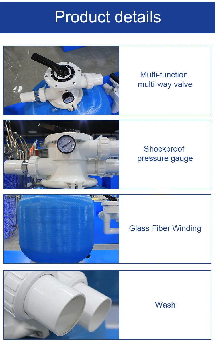 Wholesale Direct Multiport Valve Automatic Backwash Sand Filter For ...