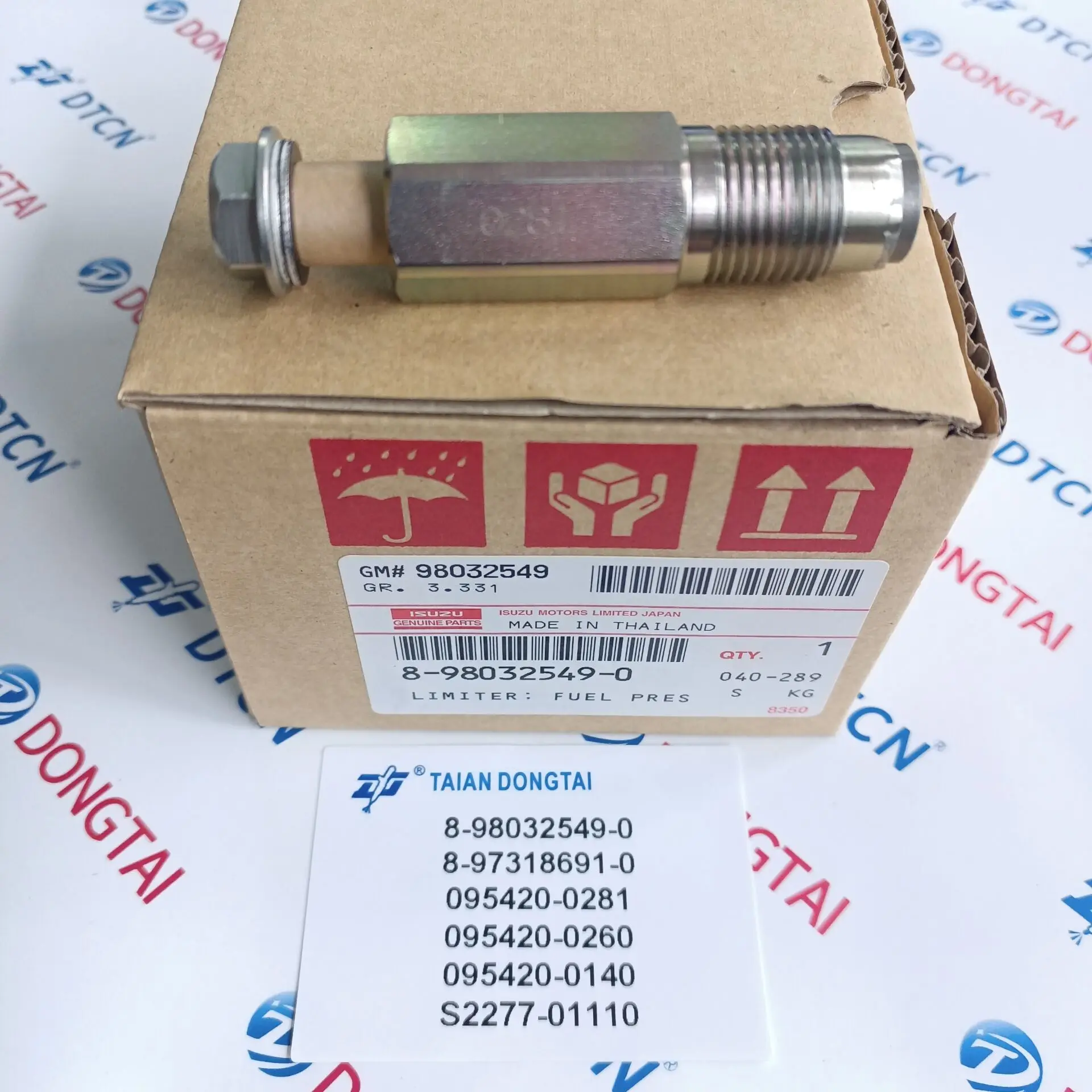 Fuel Pressure Limiter Relief Regulator Valve 98032549,8-98032549,095420 ...