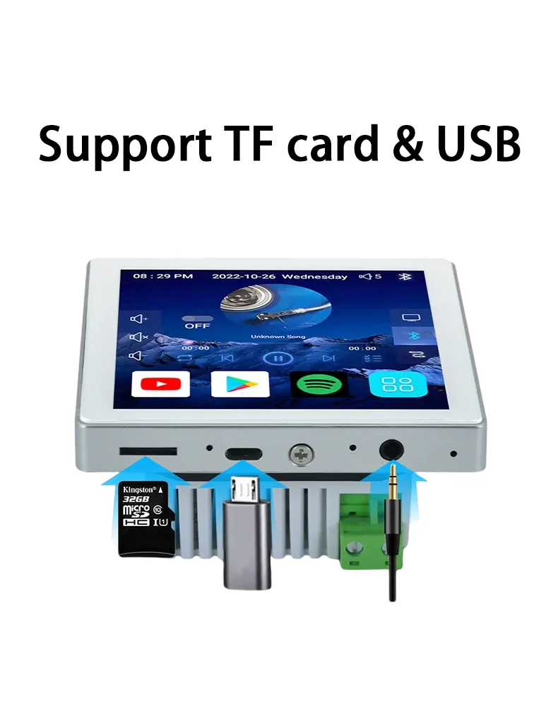 Touch Screen 4 Inch Android 10 Smart Home Audio System Alexa Voice ...