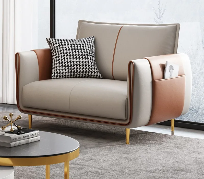 Modern Leather Sofa Set for Living Room | Customizable, Multi ...