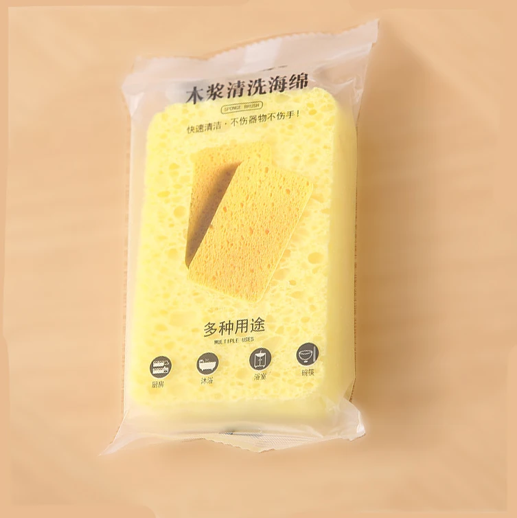 Eco Friendly Natural Compostable Compressed Cellulose Sponges Kitchen ...