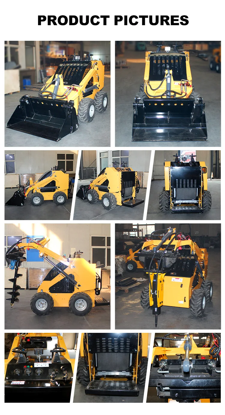 Mini Skid Steer Wheel Loader Skid Steer Diesel Loaders Epa Engine ...