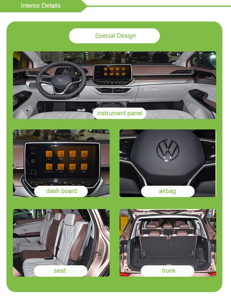 Vw Id6 Pro 7 Seats Left Hand Lithium Battery With Big Endurance Mileage ...