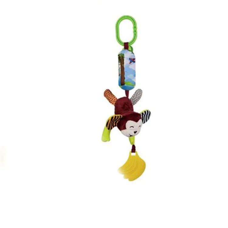 Baby Montessori Sensory Stuffed Plush Cartoon Monkey Hanging Baby ...