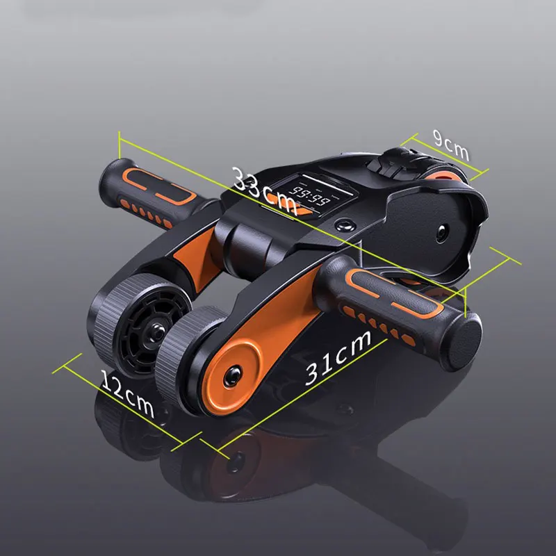 New Automatic Rebound Fitness Belly Wheel With Knee Mats,Ab Abdominal ...