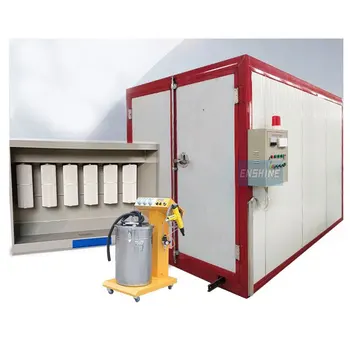 Manual Powder Coating Production Line With Curing Oven And Spray Paint ...
