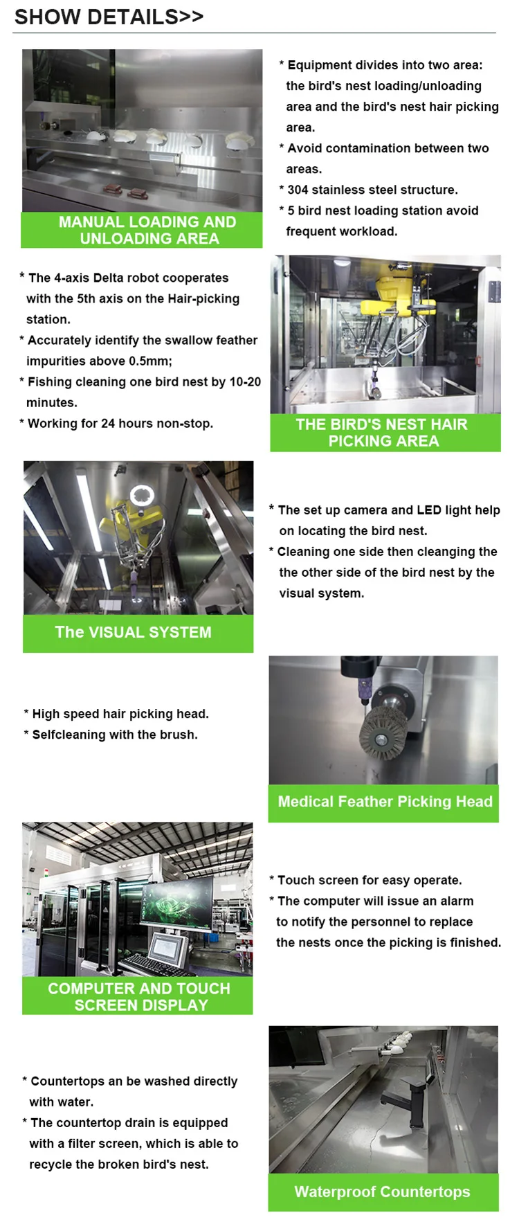 Bird's Nest Feather Picking Machine - Intelligent & Efficient