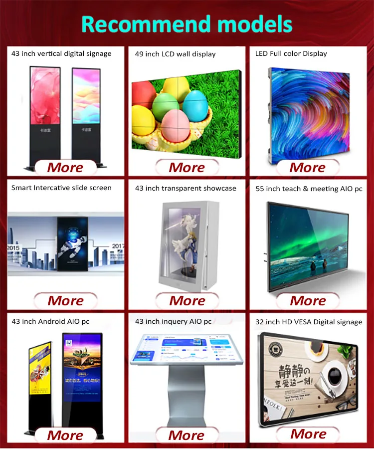 High Quality Indoor Outdoor Wall Mounted Lcd Digital Advertising ...