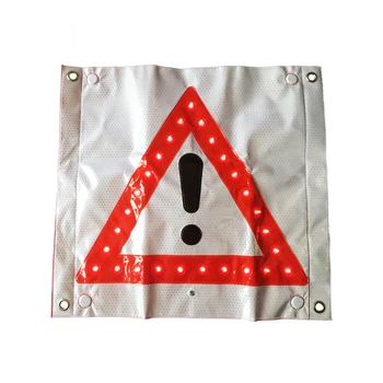 Portable Aaa Battery Pvc Reflective Led Direction Flashing Traffic Sign ...