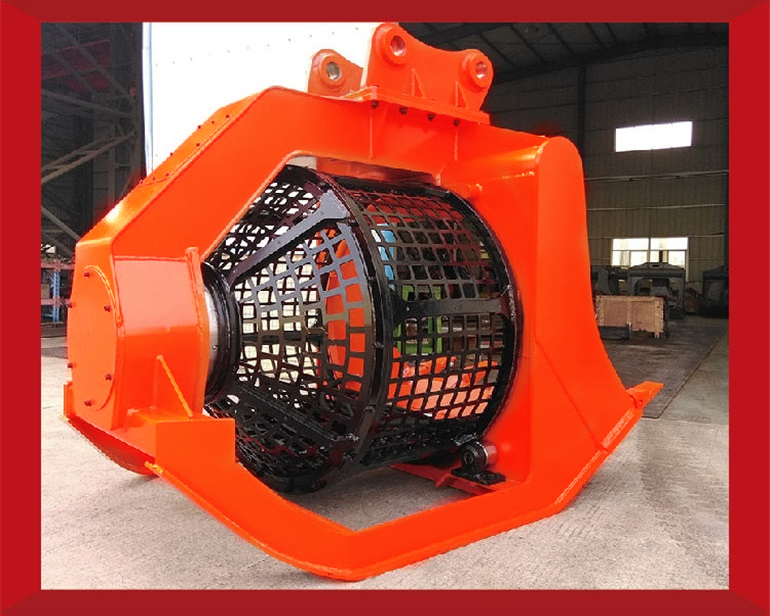 BONOVO Excavator Attachments Rotary Screening Bucket for All Excavators ...