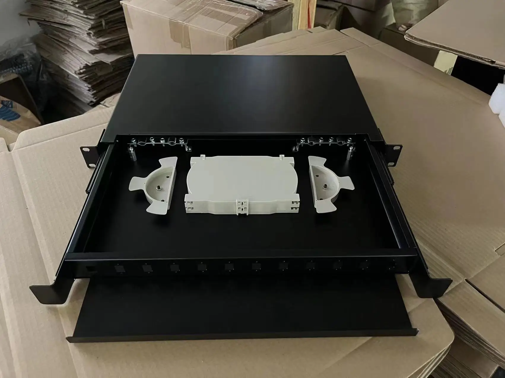 factory ODF Drawer type ODF distribution frame 1U 24 core SC/UPC ...