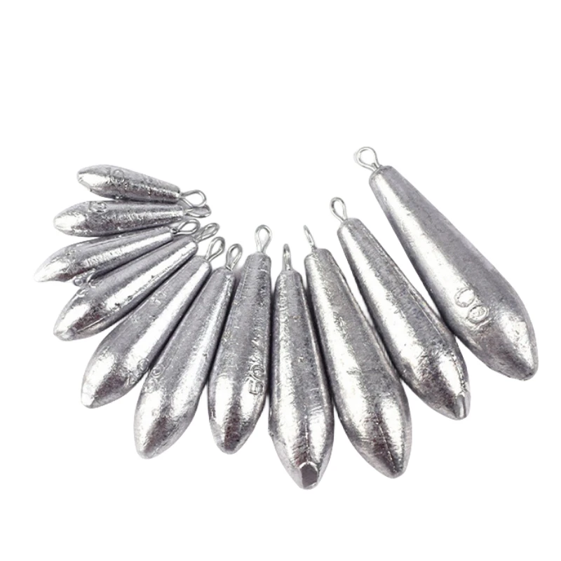 Lead Sinkers 10g To 600g Water Drop Shape Weights Lead Fishing Sinker ...
