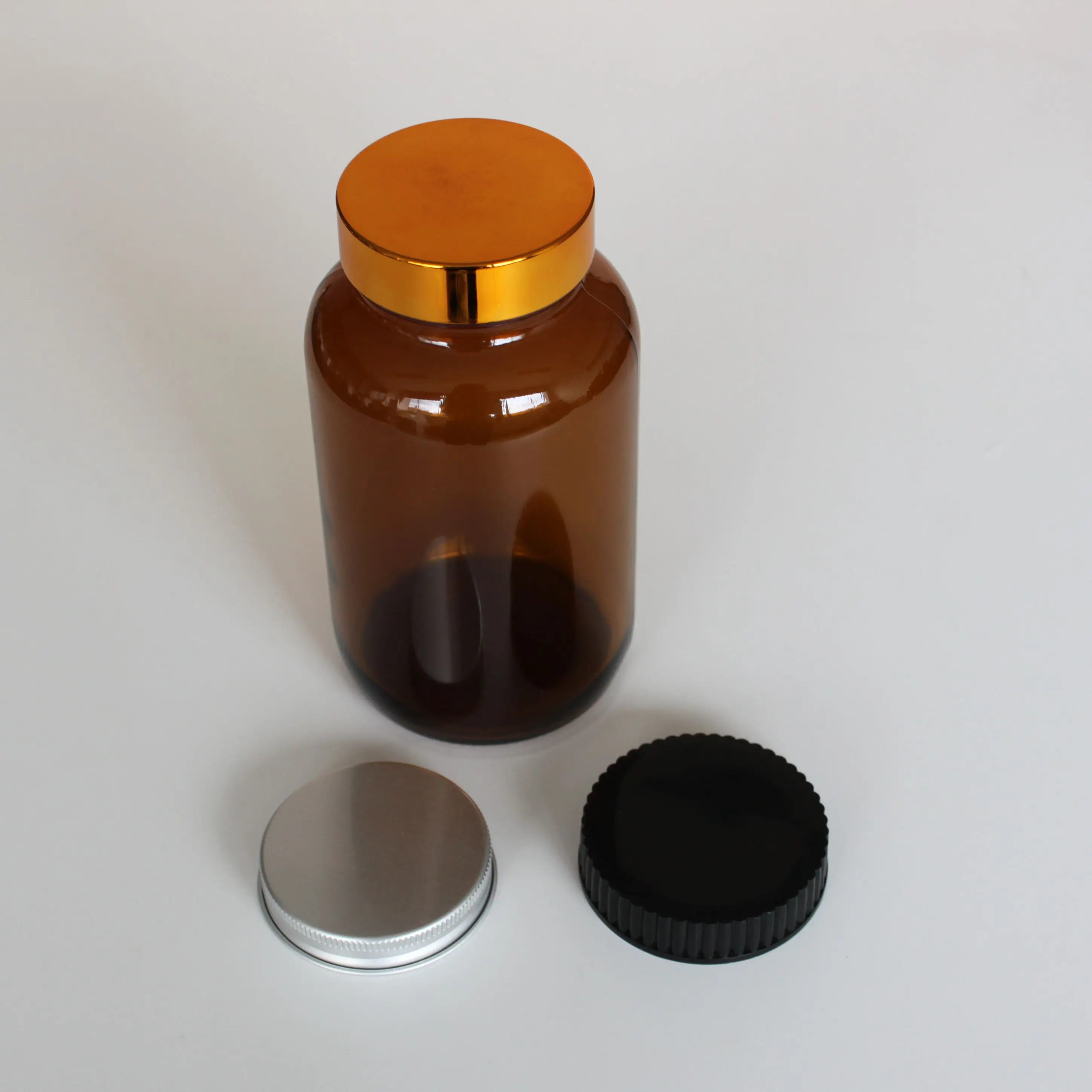 100ml Amber Glass Medical Bottle Food Supplement Capsule Form Glass ...