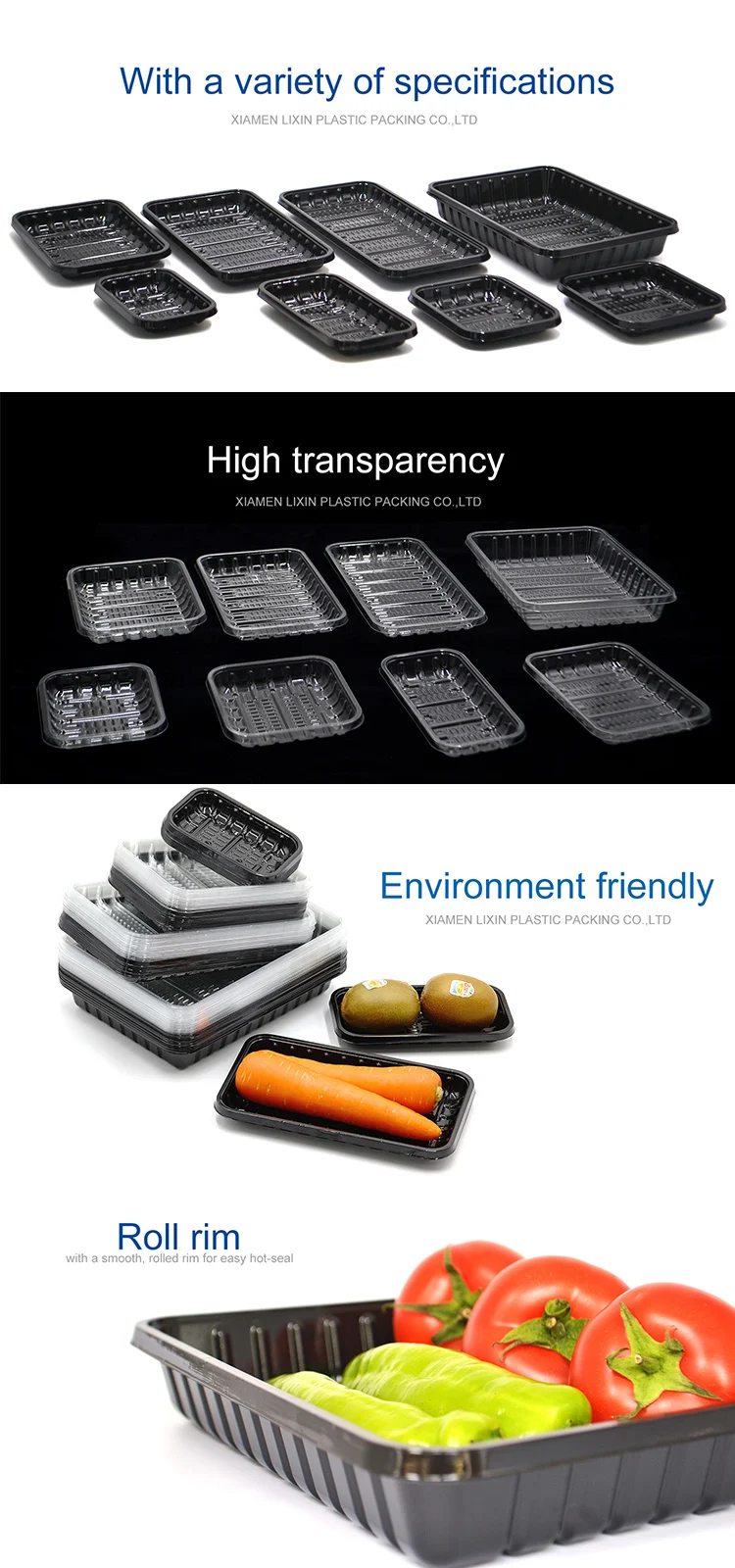 Multi Dimensions Agriculture Products Packaging Disposable Food Grade ...