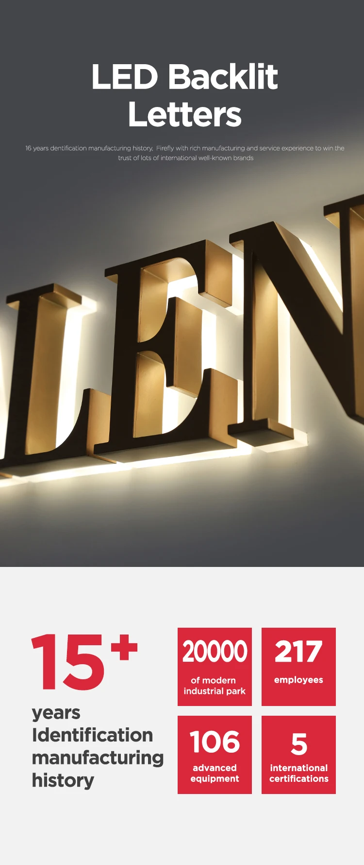 Customized LED Backlit Letters - Stylish Signage Solutions