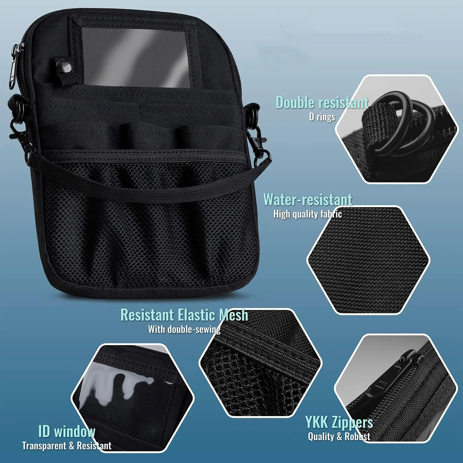 Custom Black Nurse Pouch - Medical Fanny Pack for Nurses