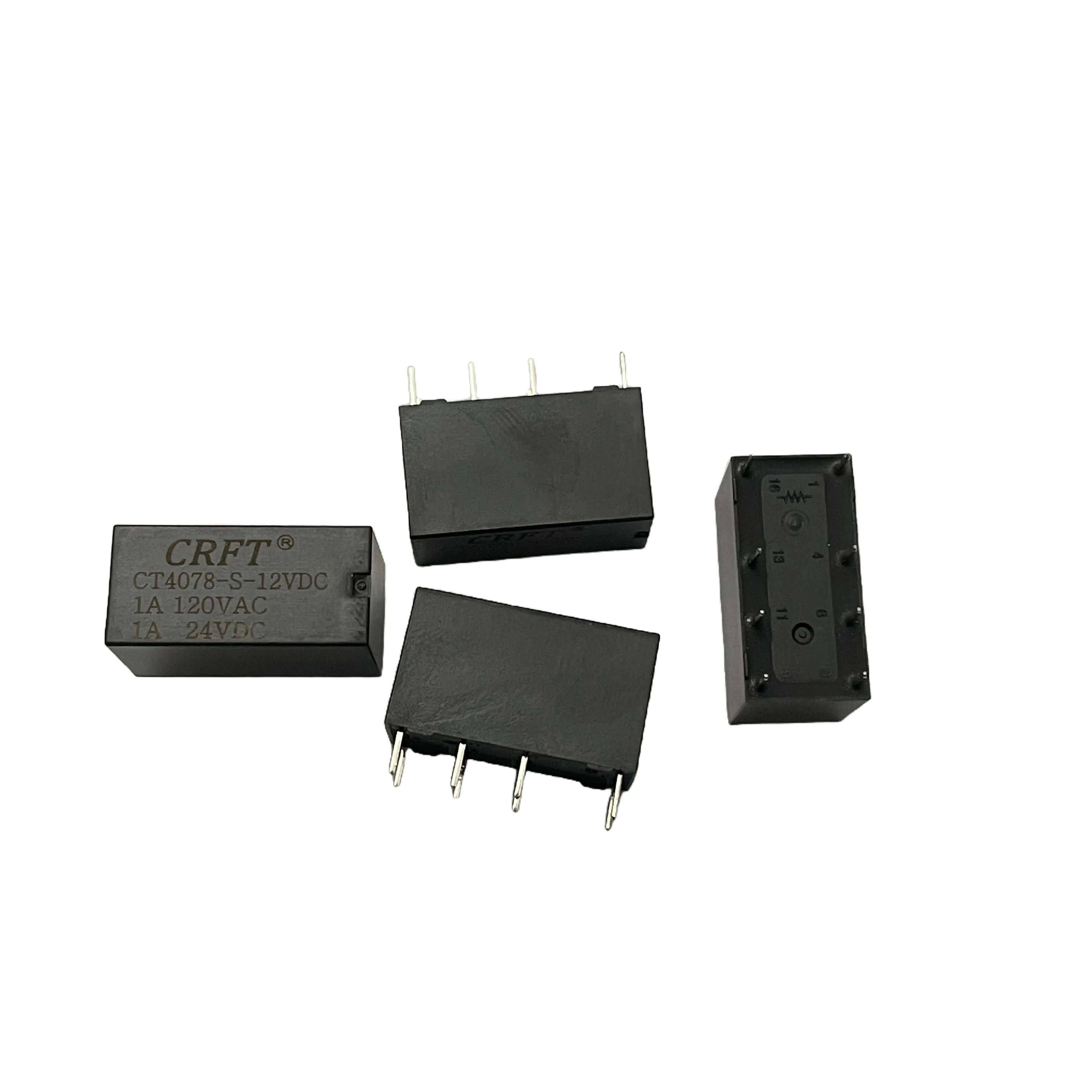 CT4078 small signal relay DPDT 8pin 1A/120VAC 2 Form C configurayions ...