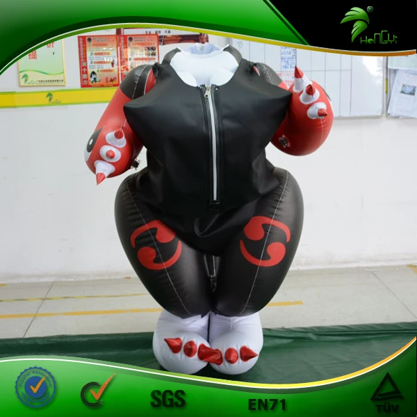 Realistic Inflatable Fox Mascot Suit Toys Costume Inflatable Pvc Animal ...