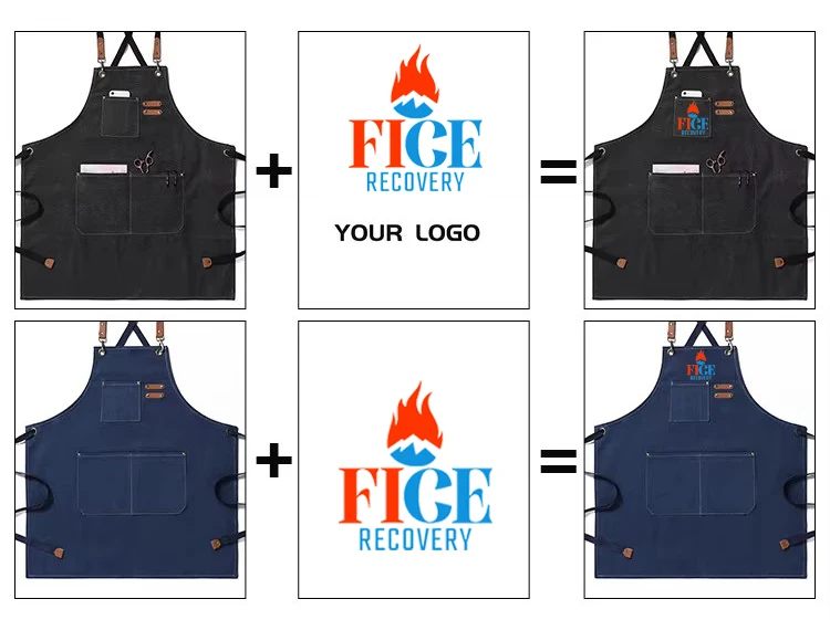 Factory Custom Adult Chef Apron 100% Cotton Canvas Waterproof Custom ...