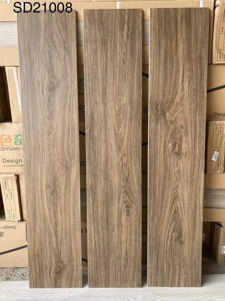 200x1000mm Ceramic Wood Grain Diamond Glazed Wear-resistant Ceramic ...