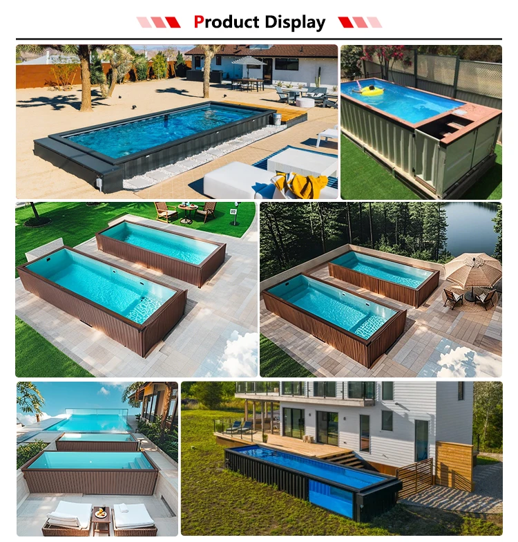 Customized Standing Fiberglass Swimming Pool Design Prefab Modular ...