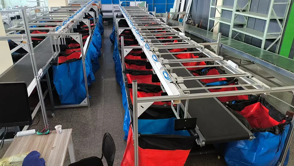 Fully Automatic Express Sorting System Assembly Line Conveyor Line ...