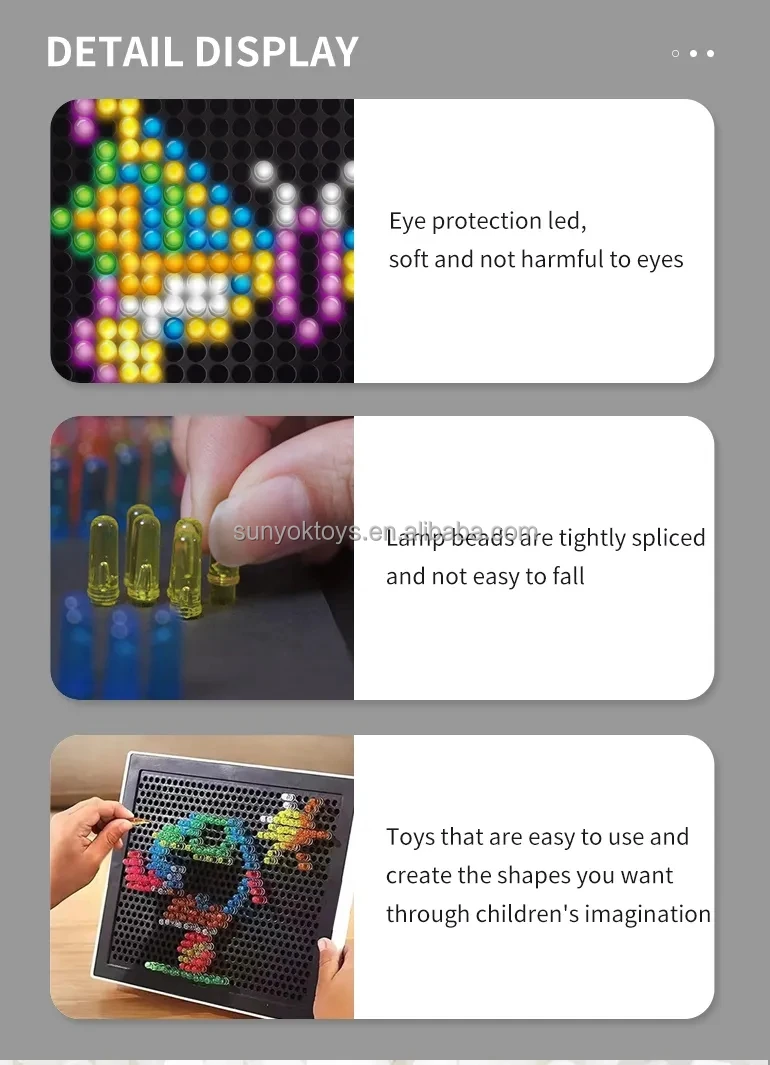 Creative Light up Board - DIY 3D Magic LED Puzzle Toy