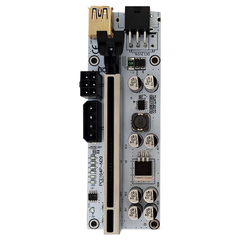 White Pcie Riser Ver 010s Plus Card 009s Ver 010x Riser With 8 ...