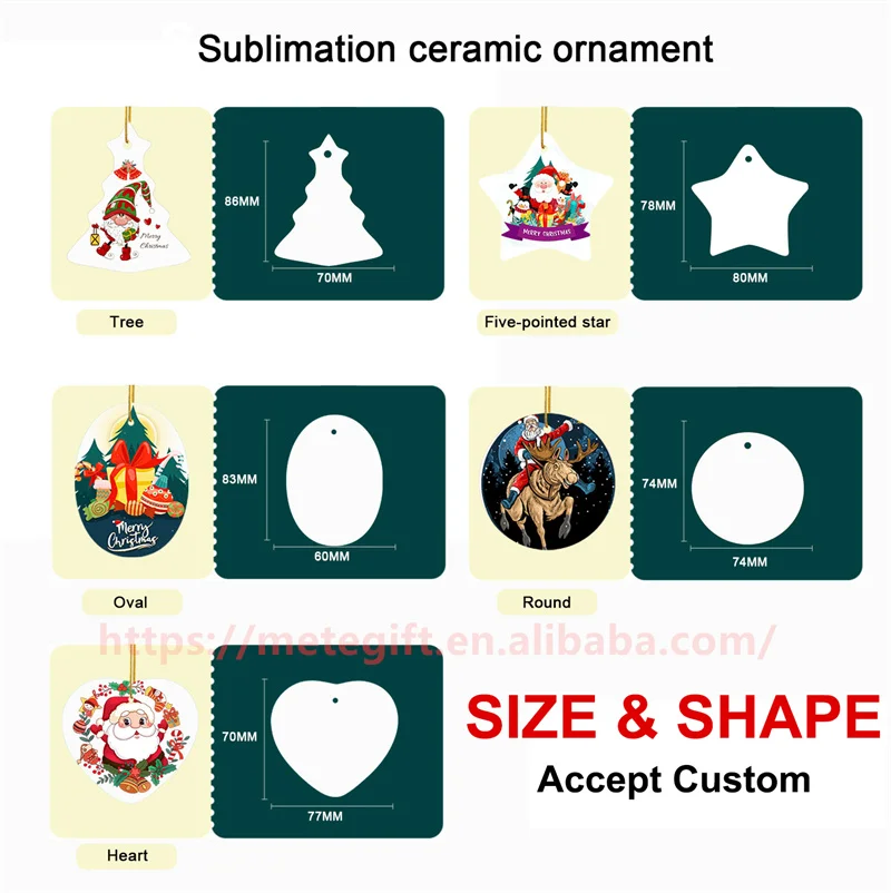 Usa Warehouse Double Sided Flat Diy Print Sublimated Round Heart ...