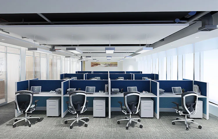 Modern Office Cubicles Modular Office Desk 8 Person Office Partition ...