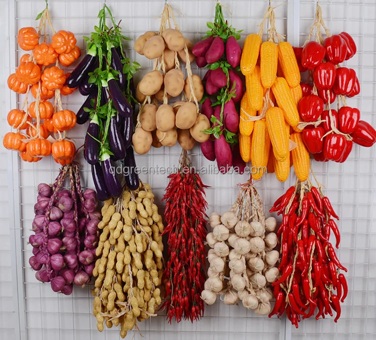 V451 Simulation Vegetable Chili Fake Potato Corn Garlic Peanut Hanging ...