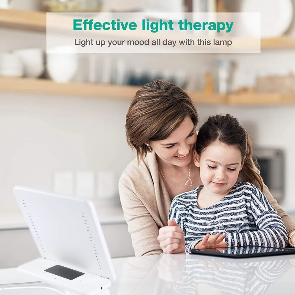10000 Lux Sunlight Lamp - SAD Therapy Light for Home Sleep