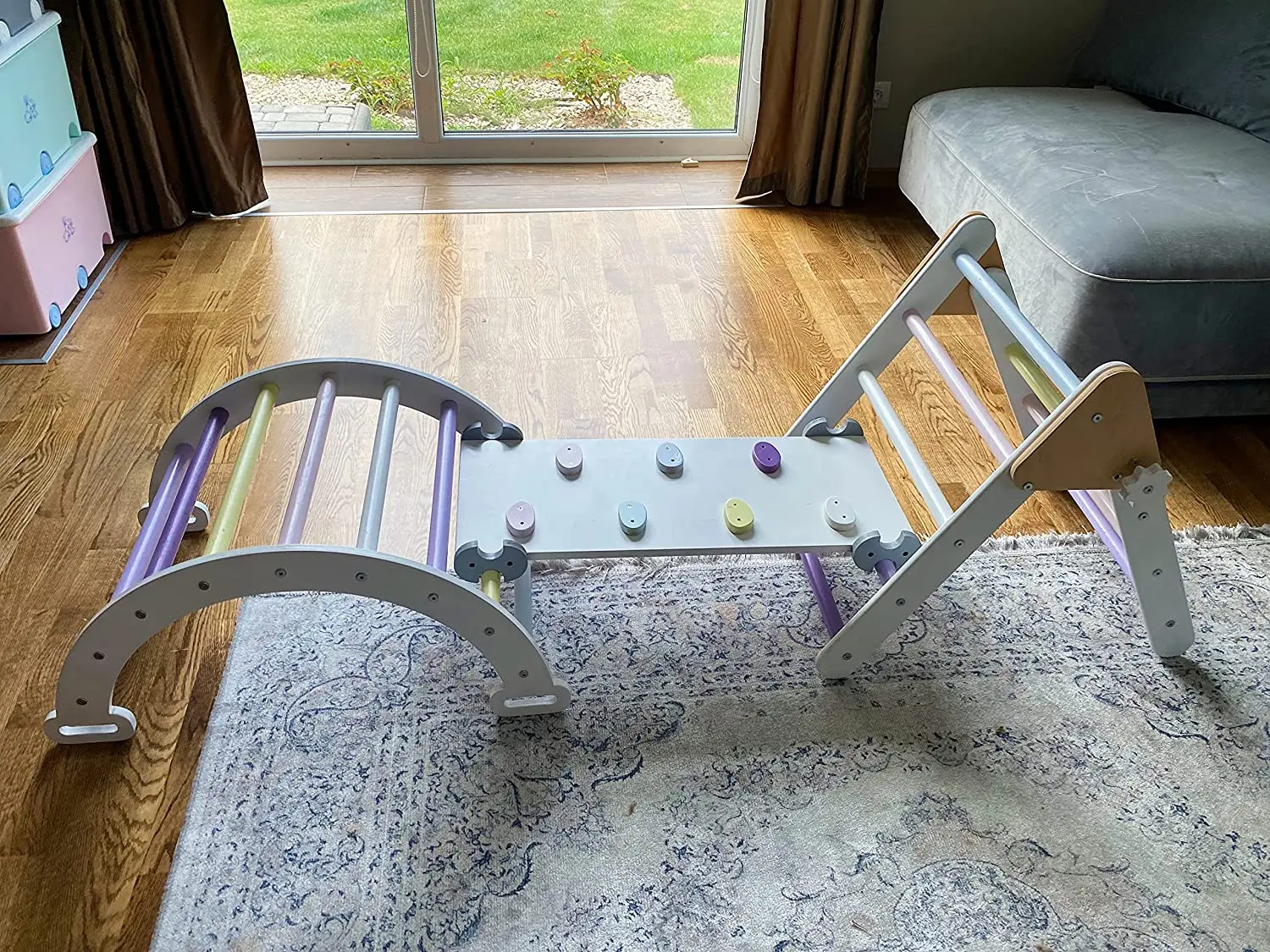 Children Wooden Kids Baby Gym Piklers Triangle Set Triangulo De ...