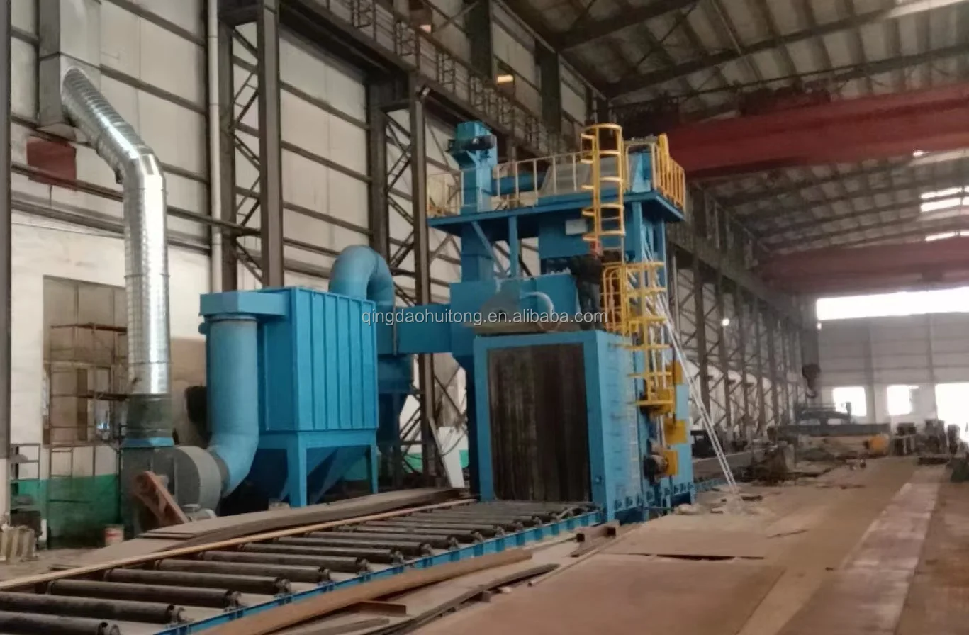 Qingdao Automatic Continuous Roller Pass Through Shot Blasting Machine ...