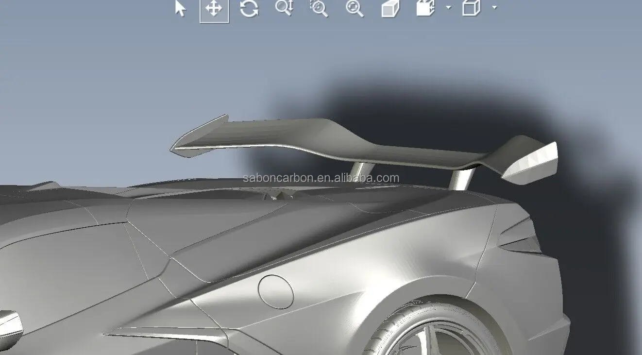 2019-21 Corvette C8 Z07 Carbon Fiber Rear Spoiler - Z06 Style