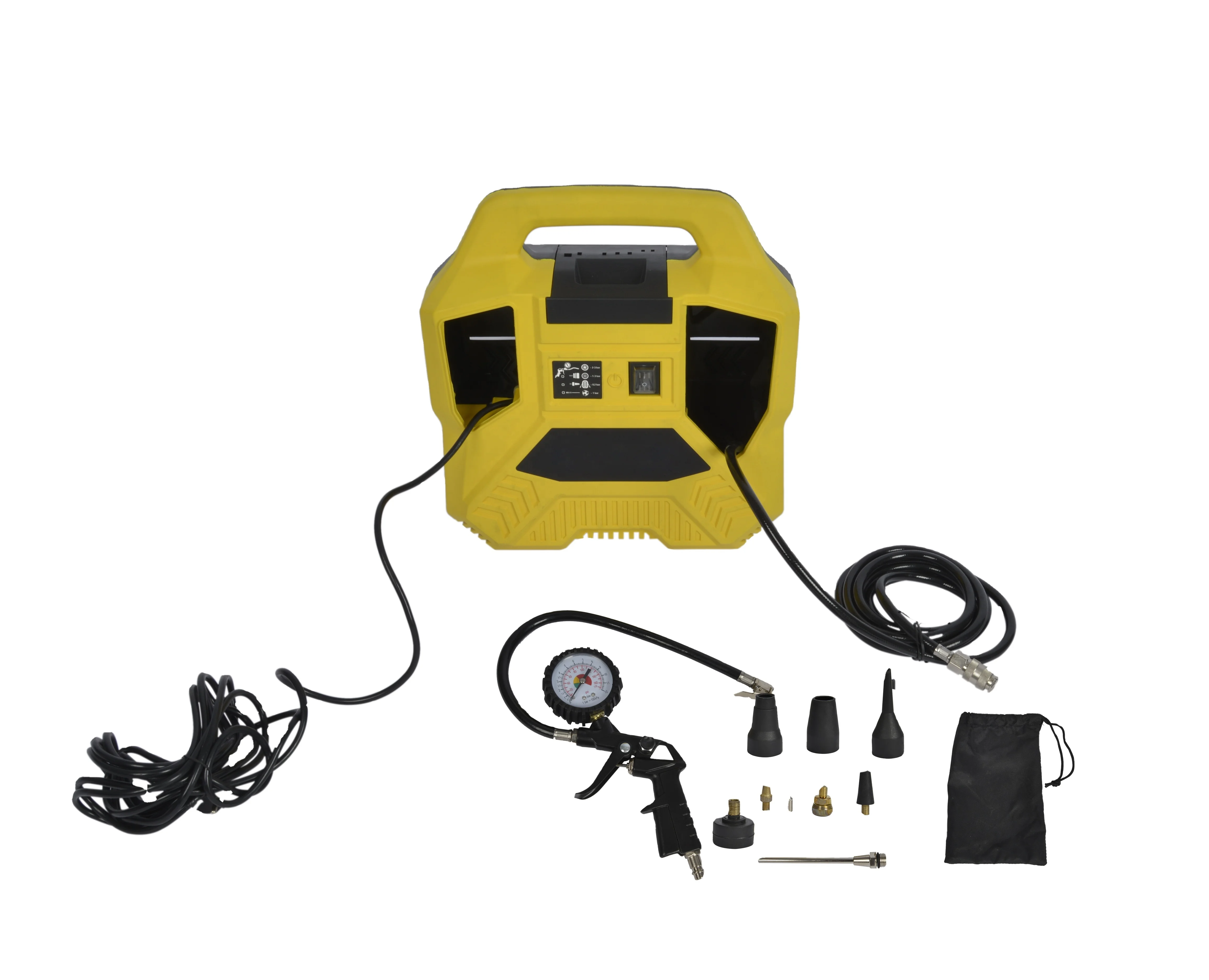 Vertak Portable 1100w Electric Car Tire Compressor Machine Kit Mini Air ...