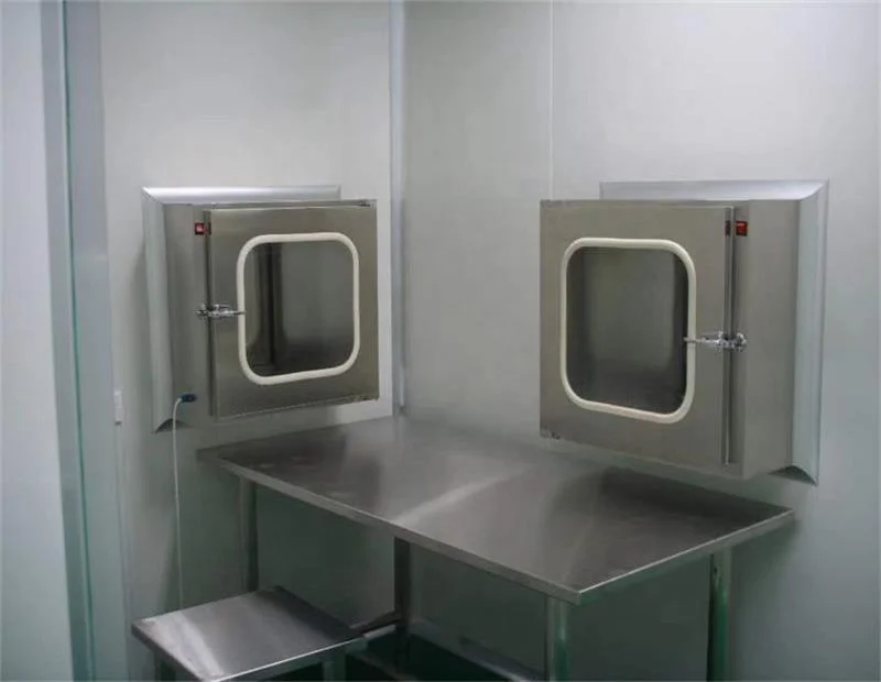 Stainless Steel GMP Cleanroom Pass-Through Box with Laminar Airflow ...