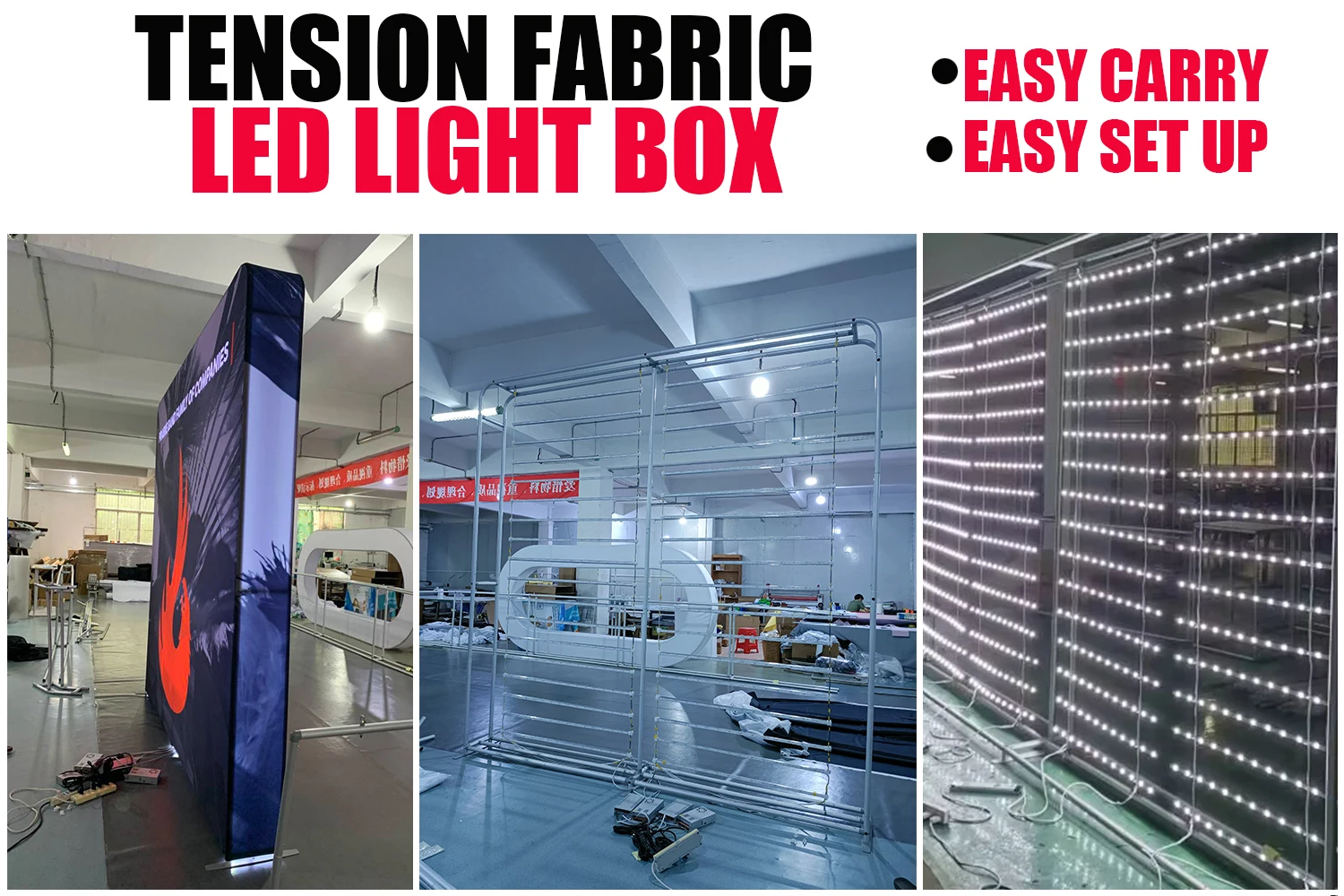 LED Backlit Portable Exhibition Booth - JARMOO Sign Light Box