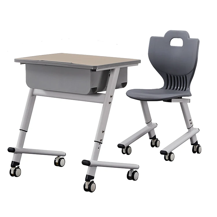 Movable Primary and secondary school desk tutoring class training class ...