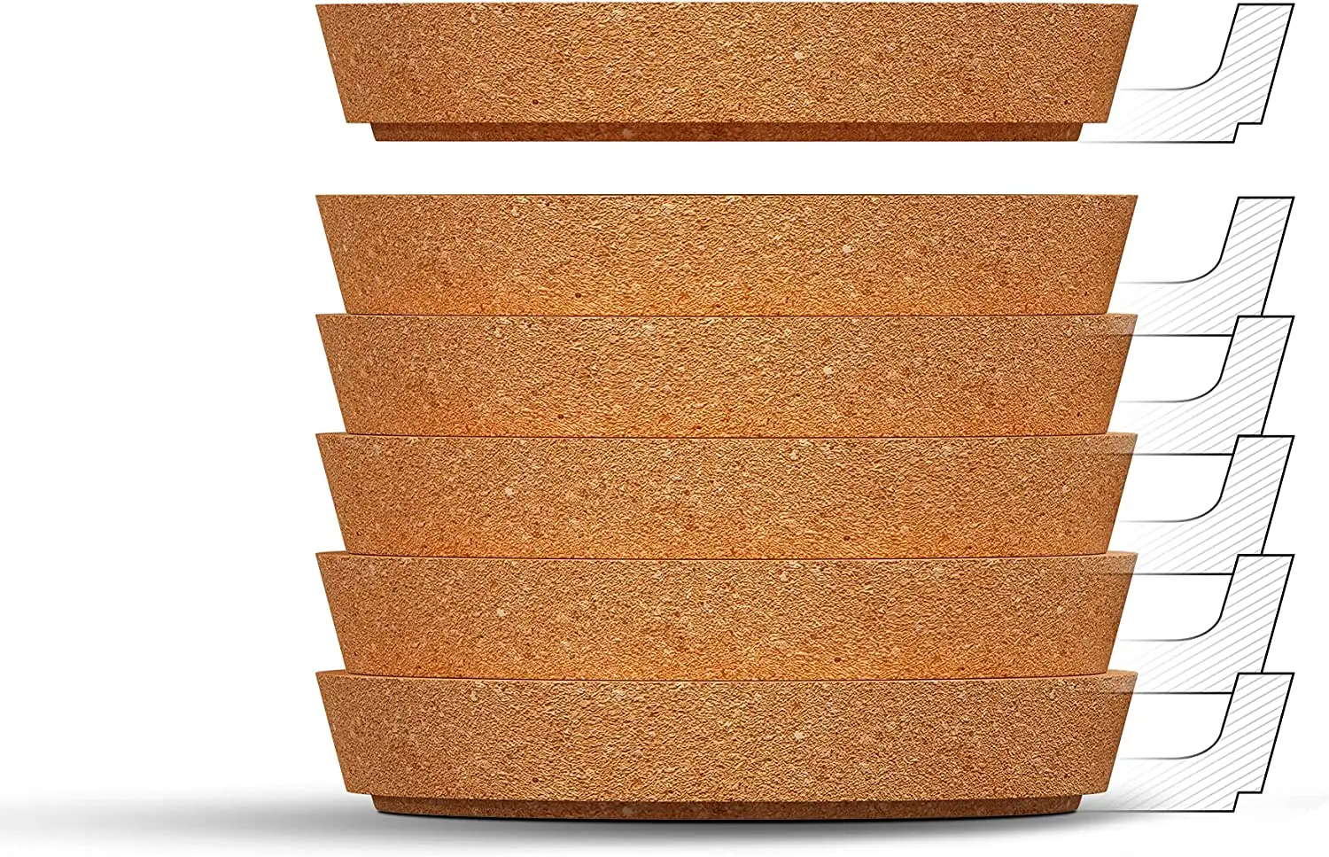 Cork Coasters for Drinks Glass Cork Holder Cork Cup Wine and Beer ...