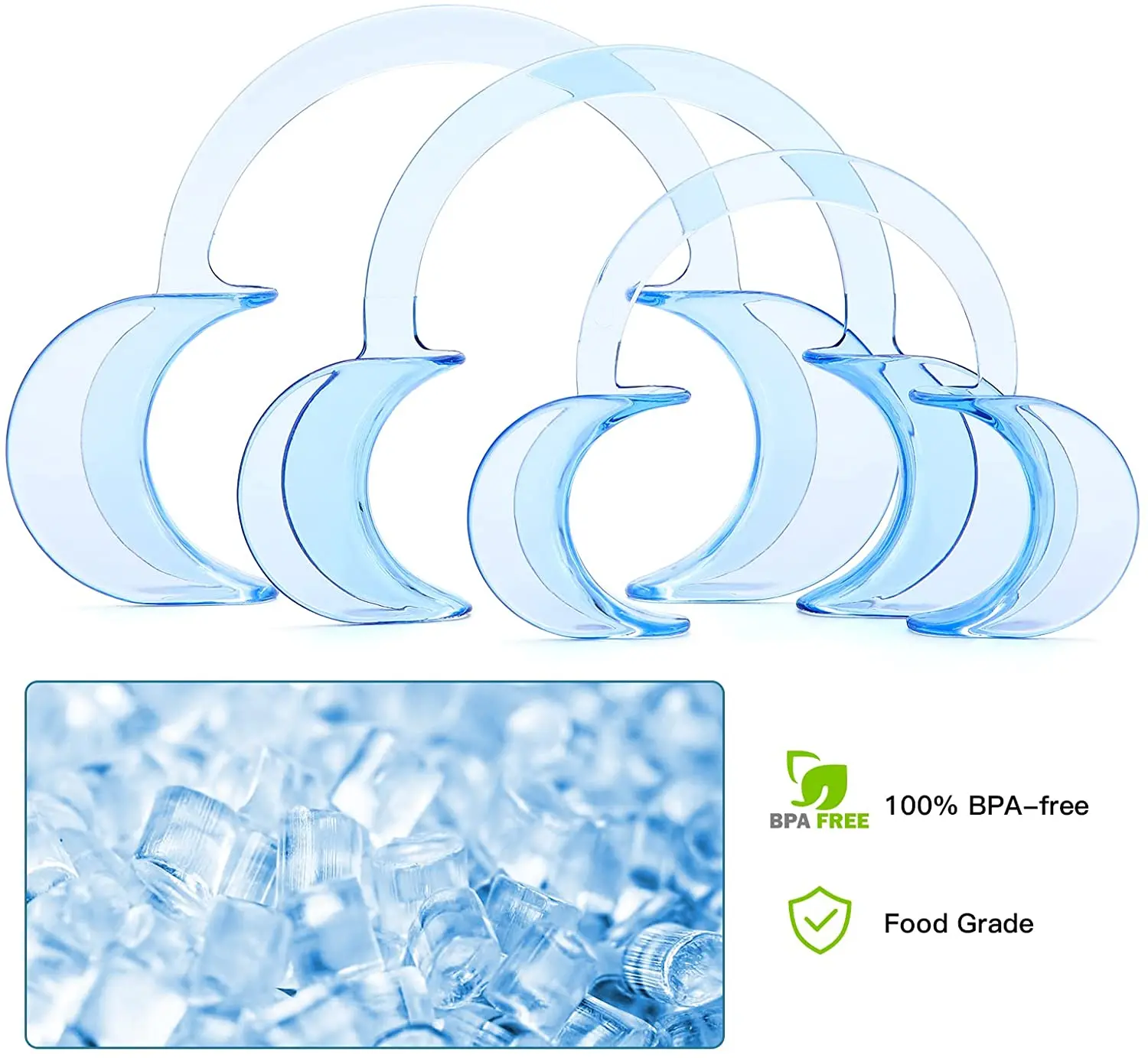 BPA-Free Disposable Autoclavable C-Shape Plastic Dental Cheek Retractor ...