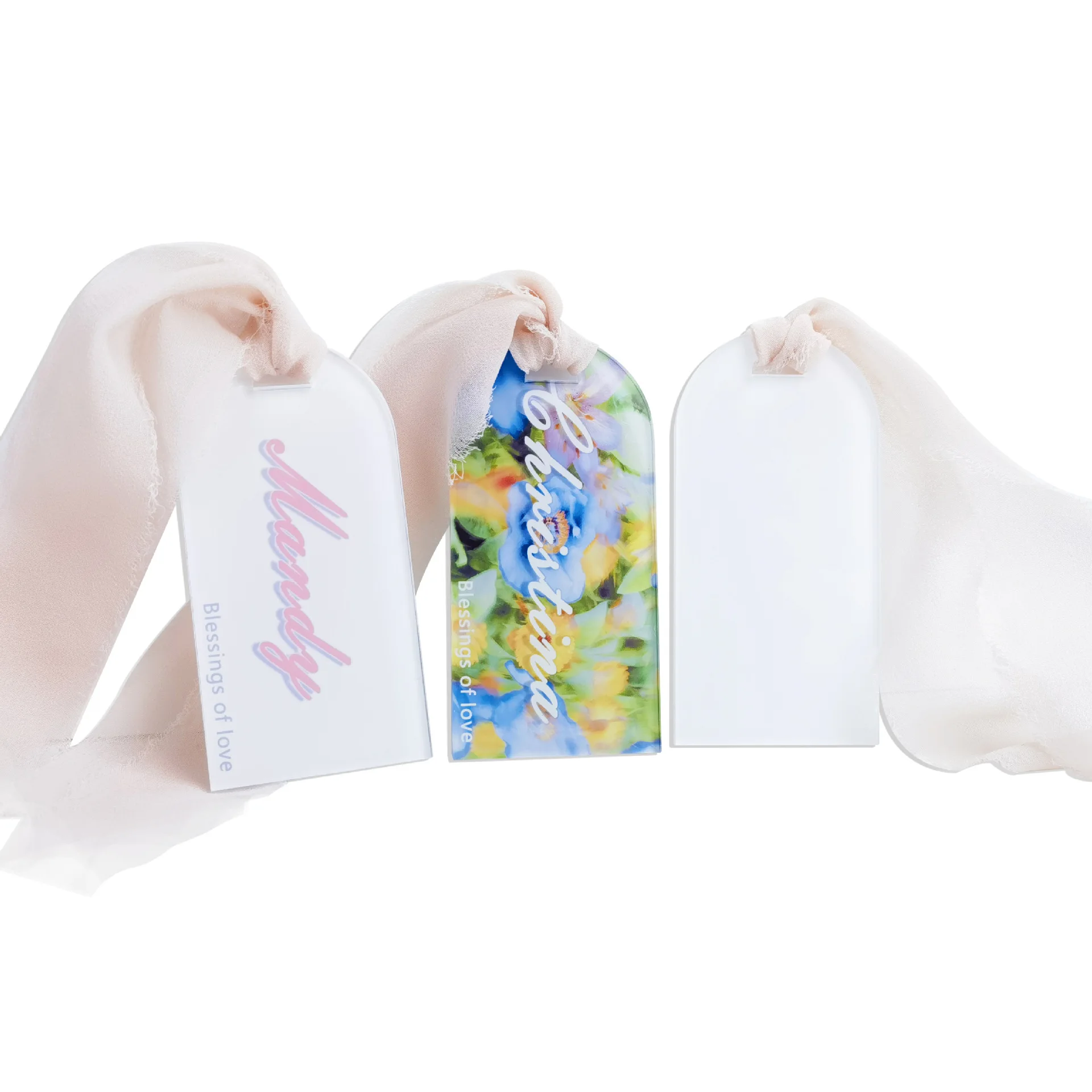 Sublimation Blank Acrylic Wedding Seating Tag Invitation Tag Bookmark ...