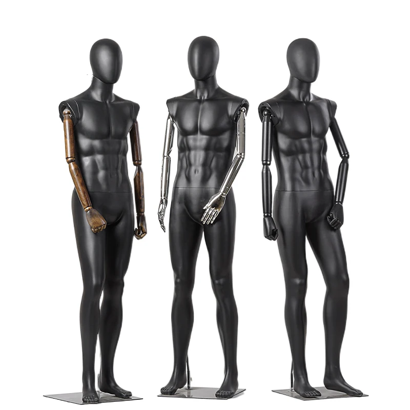 Boutique Shop Display Flexible Arm Men Manikin Dummies Whole Body Matte ...