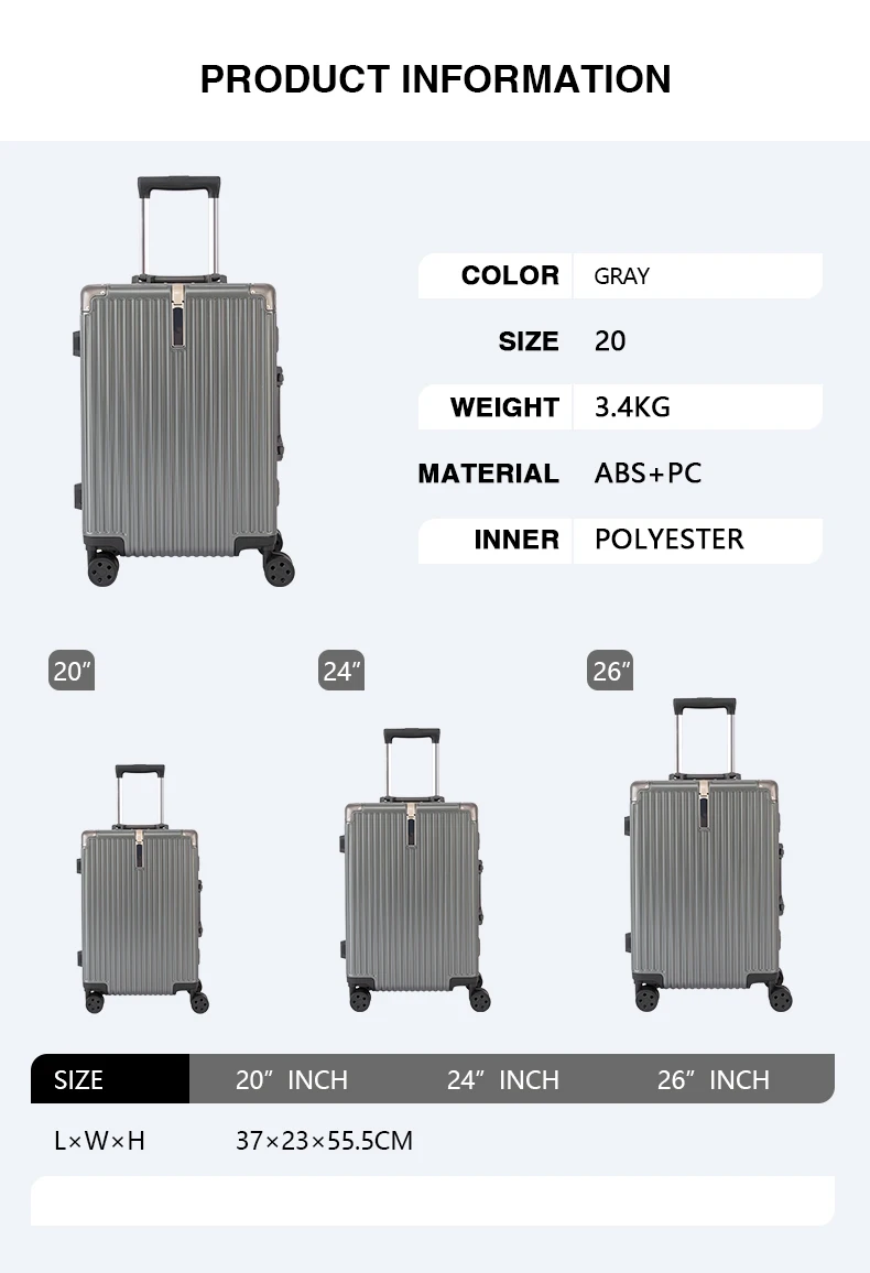 Zipperless Hard Shell Luggage - Durable Travel Suitcases