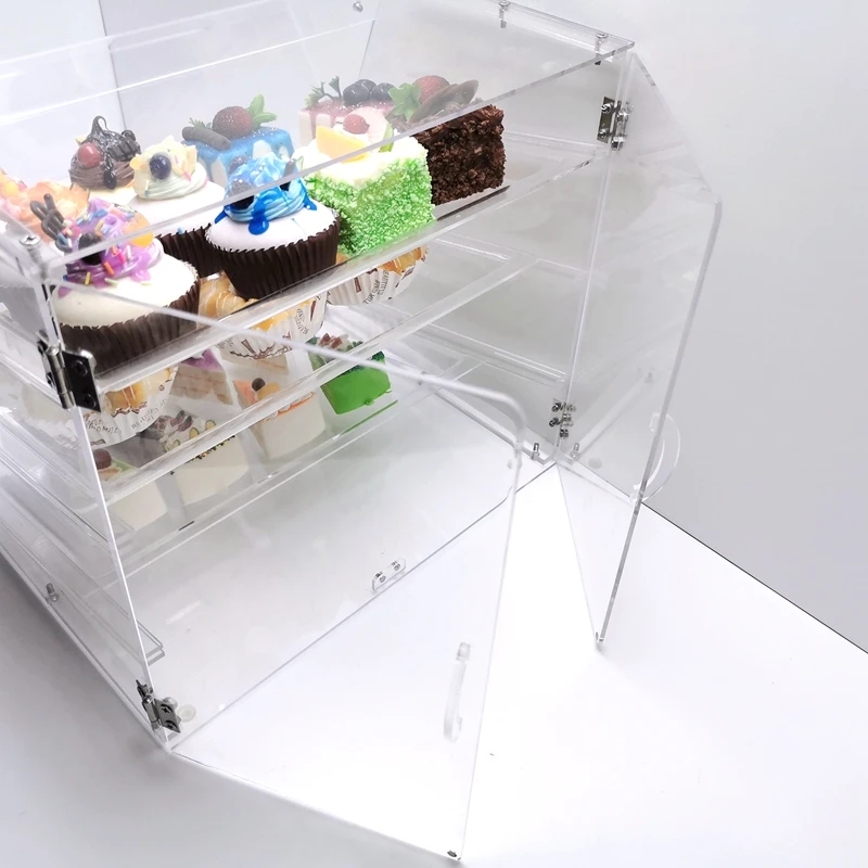 3-4 Tier Transparent Acrylic Wedding Food Displays Buffet Cup Cake ...