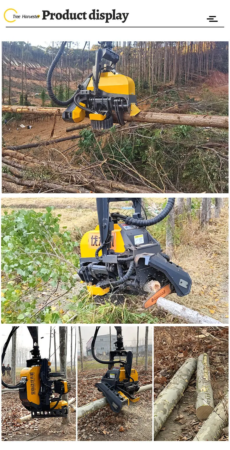 Timber Log Wood Cutter Machine For Delimbing Tree Harvesting Head ...