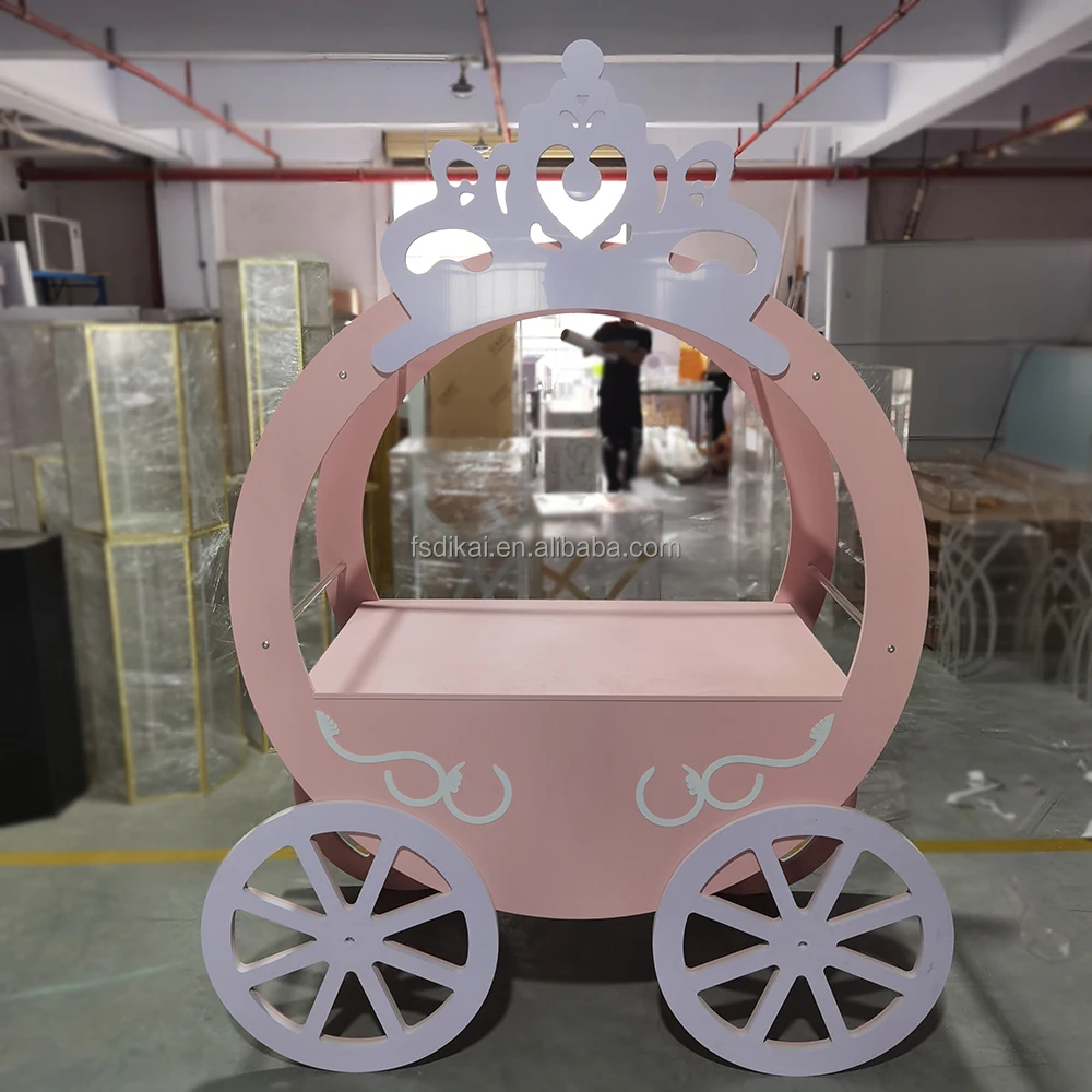 Blue Dessert Display Flower Placed Bar Table Sweet Wooden Candy Carts ...