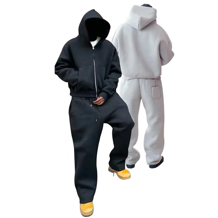 Custom Sports Baggy Designer Flared 100% Cotton Zipper Tracksuit Herren ...